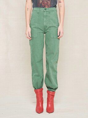 MOTHER | Jeans | Mother The Wrapper Patch Springy Ankle Army Green ...